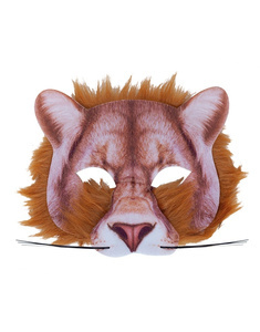 Máscara León con pelo
