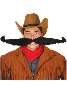 Bigote mostacho gigante elástico 55cms